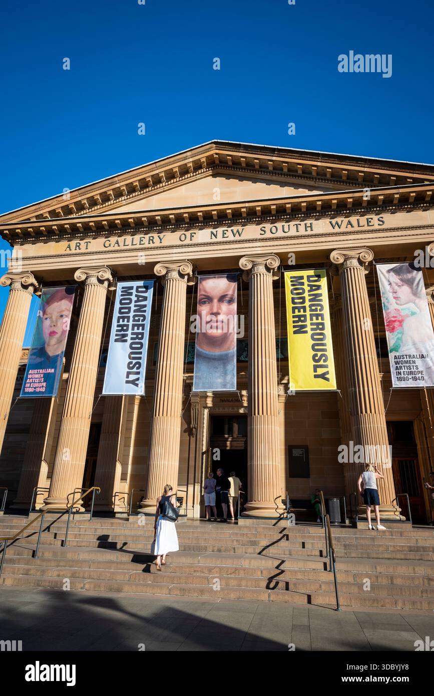 Facade of the Naala Nura building with banners for 'Dangerously Modern ...