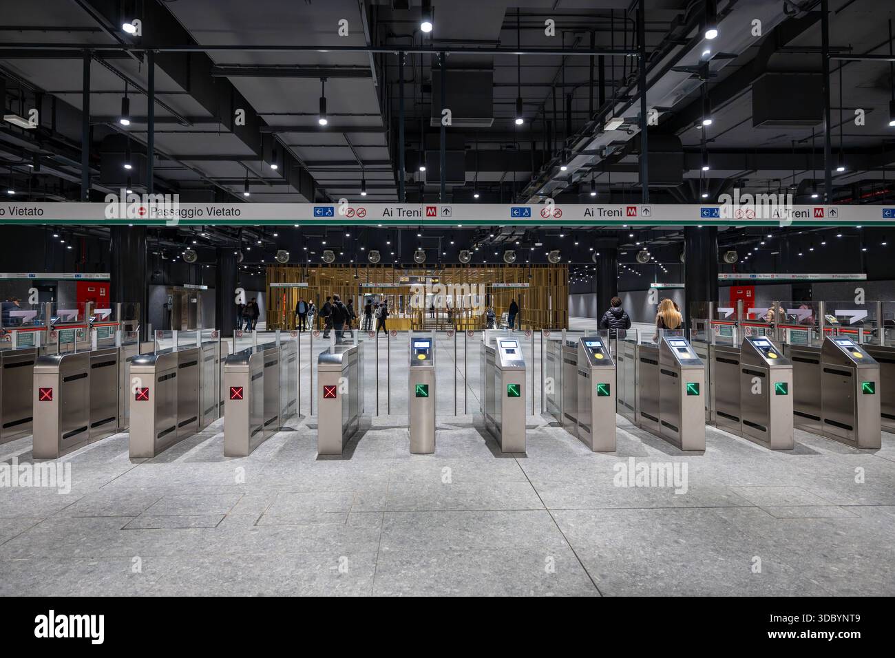 New Metro C station, Colosseo - Fori Imperiali in Rome, Italy. Rome ...