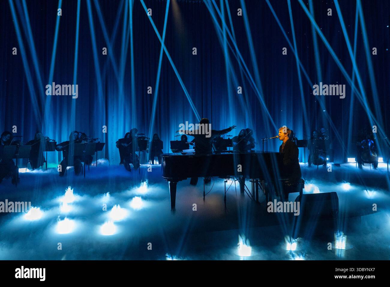 EDITORIAL USE ONLY Tom Odell, during filming for the Graham Norton Show ...