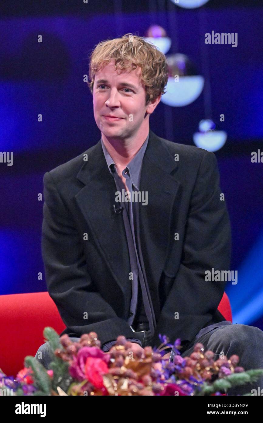 EDITORIAL USE ONLY Tom Odell, during filming for the Graham Norton Show ...