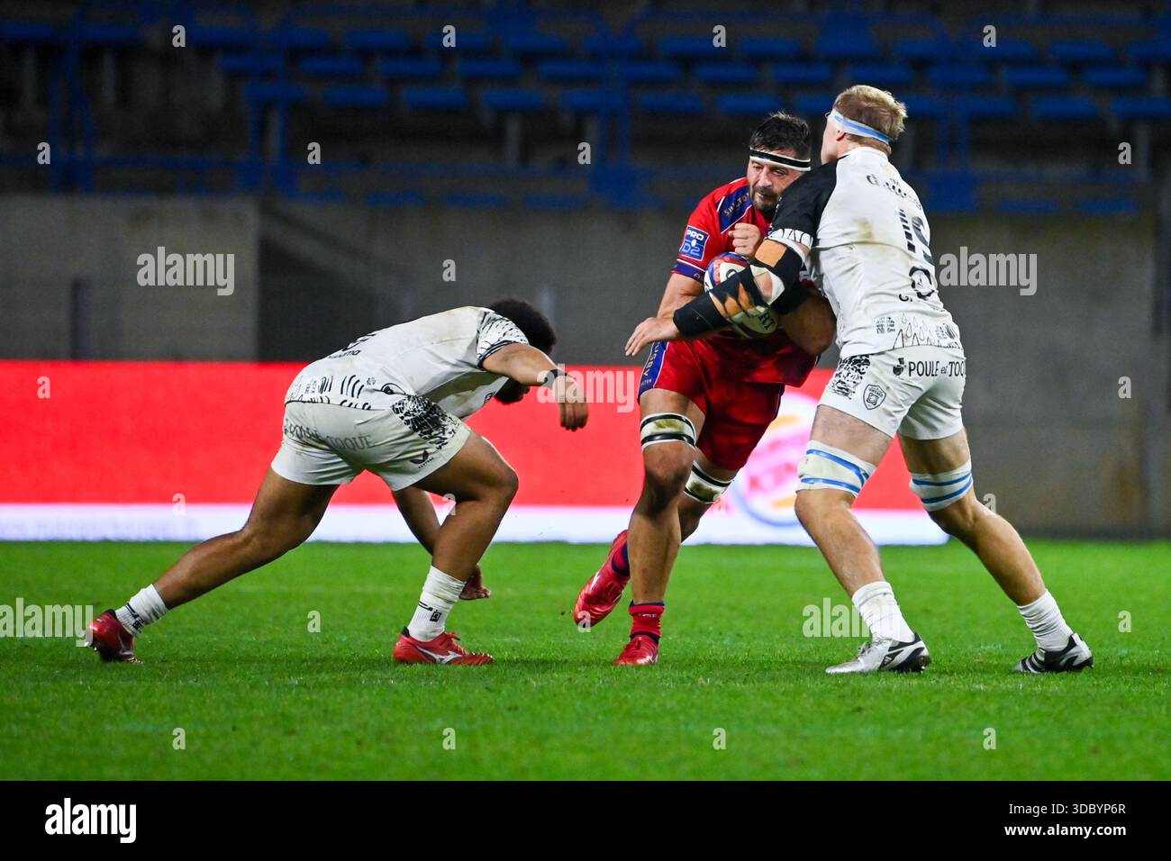 Jerome DUFOUR of Beziers during the Pro D2 match between Beziers and ...
