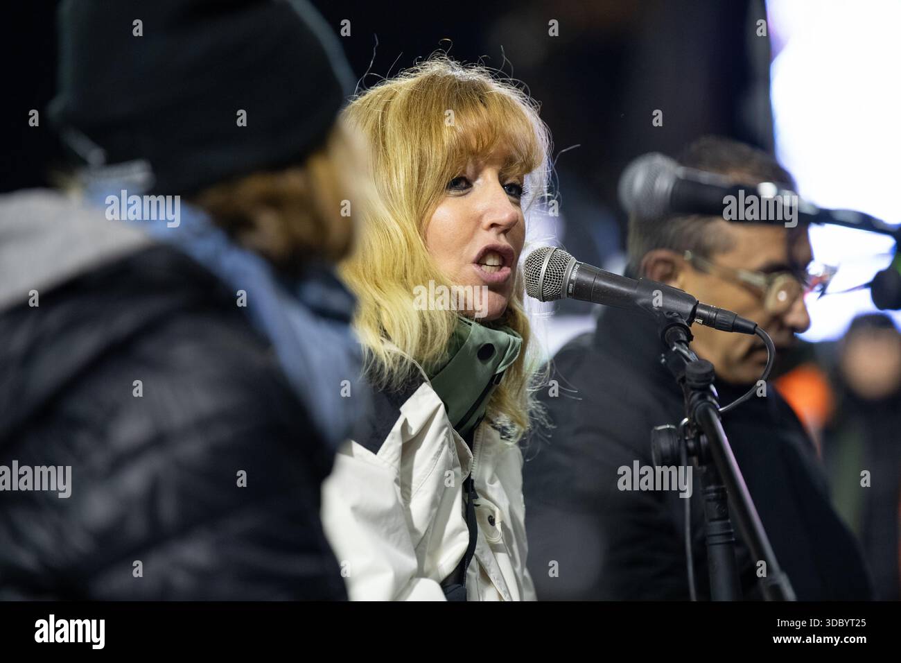 Dublin, Ireland – 18th December 2025 – Caoimhe Butterly speaks at a ...