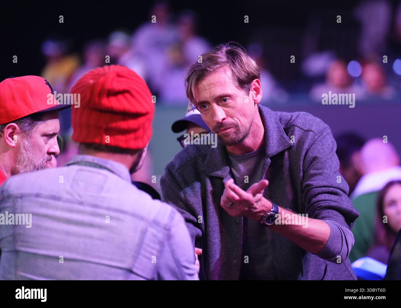 Peter Crouch in the crowd on day eight of the Paddy Power World Darts ...