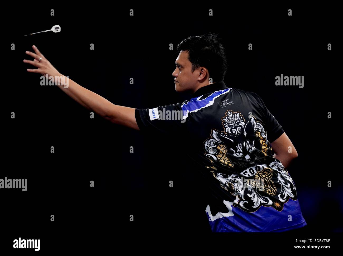 Alexis Toylo during his match against Krzysztof Ratajski on day eight ...