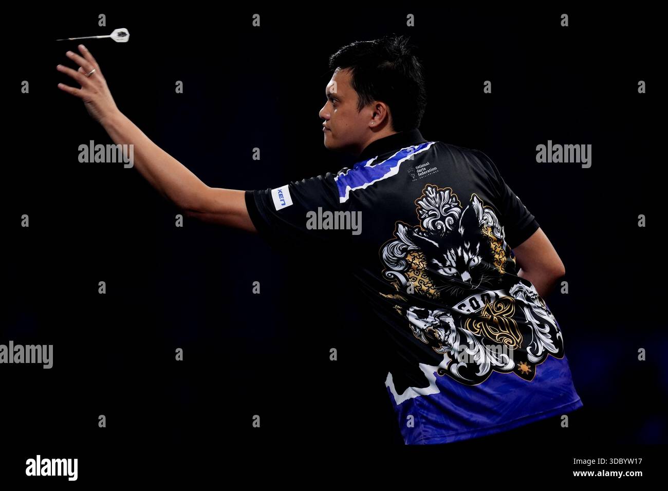 Alexis Toylo during his match against Krzysztof Ratajski on day eight ...