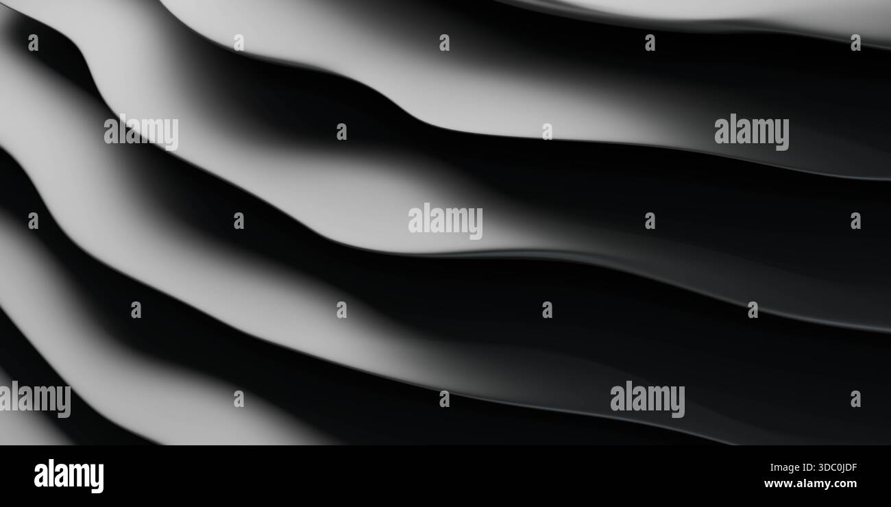 Graphic design wavy black lines hi-res stock photography and images - Alamy