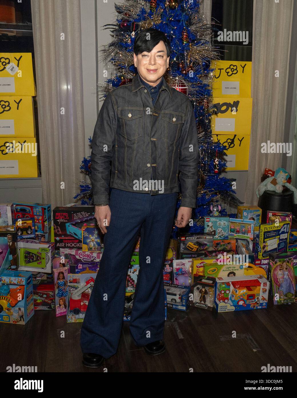 Malan Breton attends Susanne Bartsch and David Barton Annual Toy Drive ...