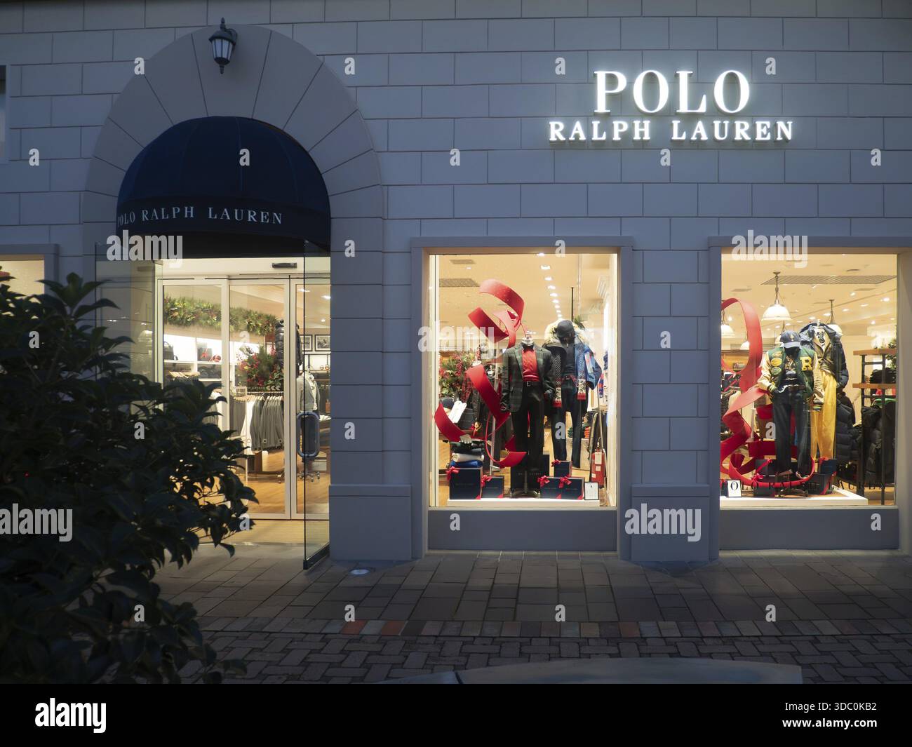 Polo Ralph Lauren store displays colorful, sporty winter attire on ...