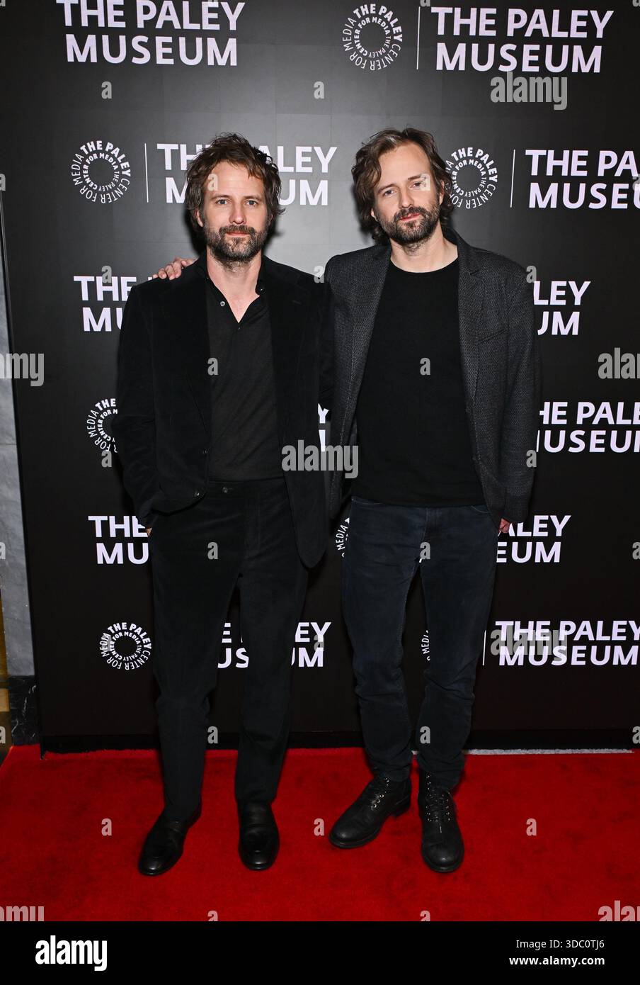 Ross Duffer, left, and Matt Duffer attend the PaleyLive "Stranger ...