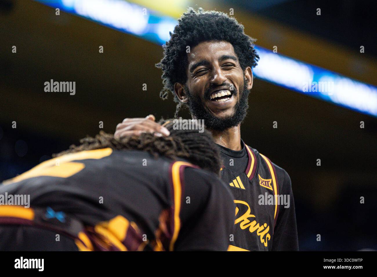 Arizona State Sun Devils guard Maurice Odum (5) reacts during a NCAA ...