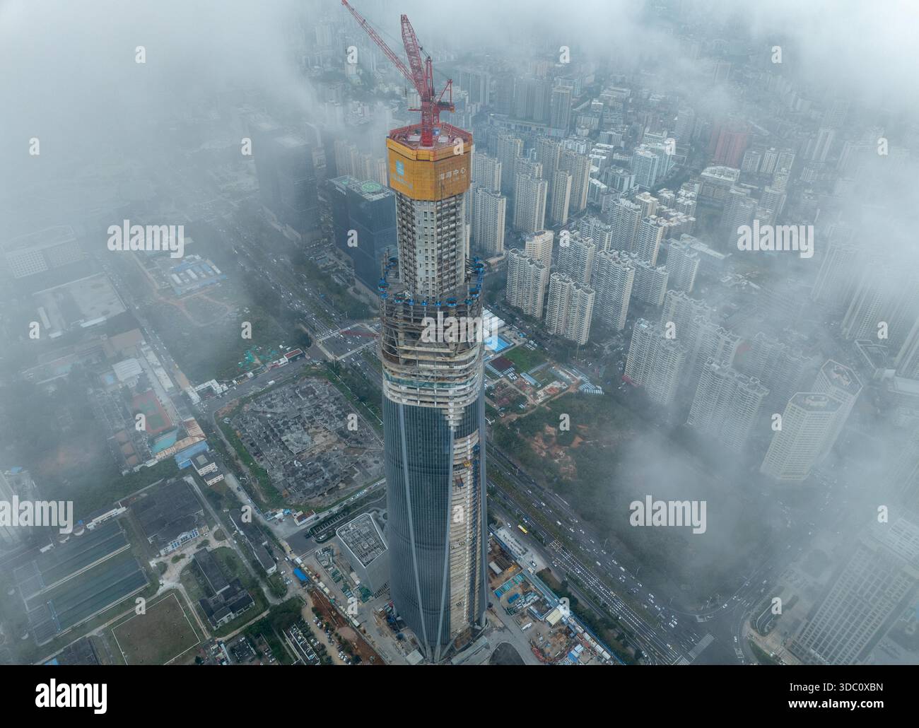 **CHINESE MAINLAND, HONG KONG, MACAU AND TAIWAN OUT** Aerial photo ...