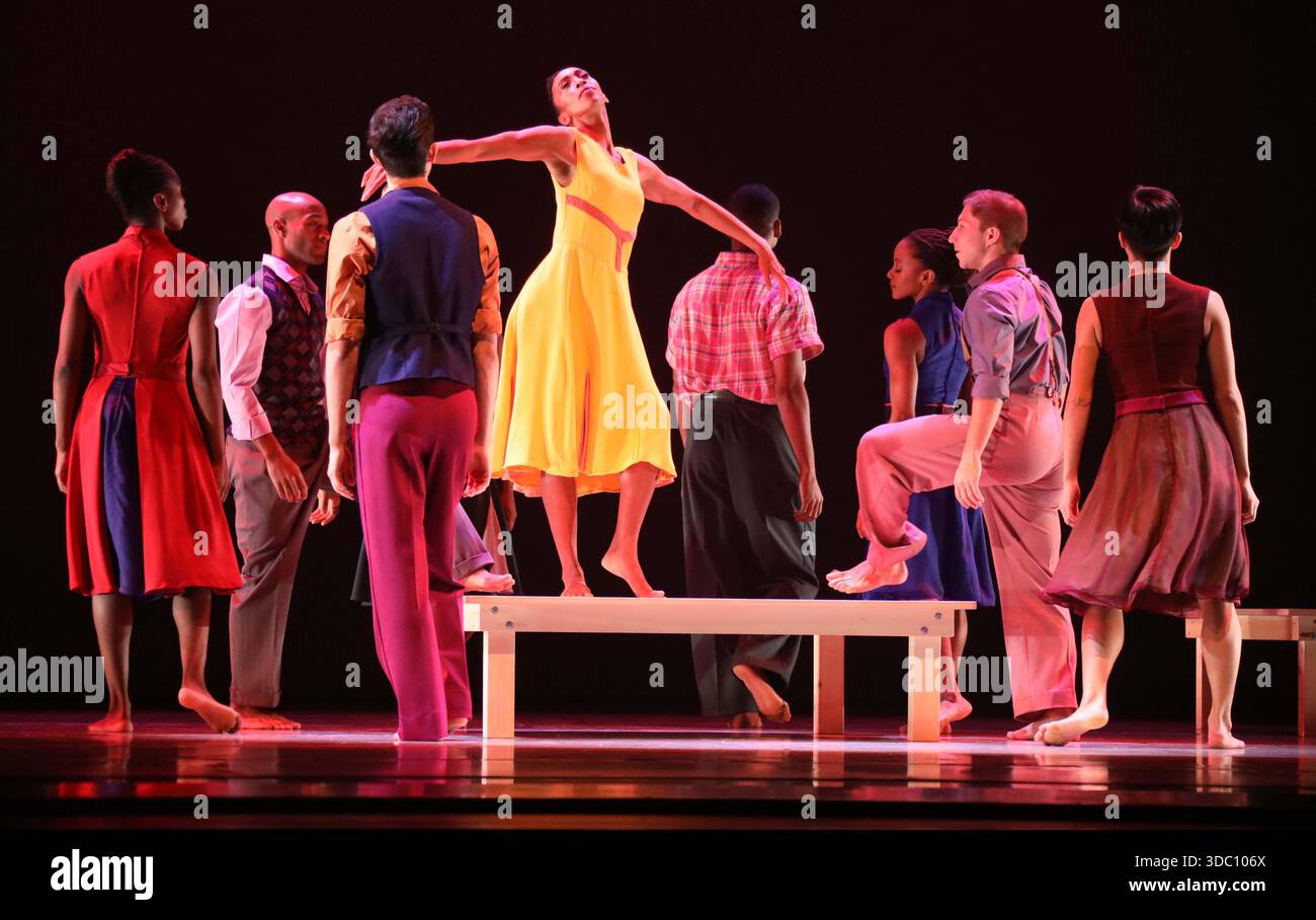 December 18, 2025, New York, New York, USA: Alvin Ailey dancers JESSE ...