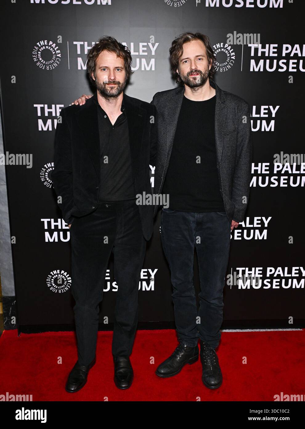 Ross Duffer, left, and Matt Duffer attend the PaleyLive "Stranger ...