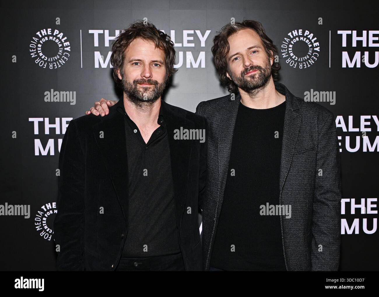 Ross Duffer, left, and Matt Duffer attend the PaleyLive "Stranger ...