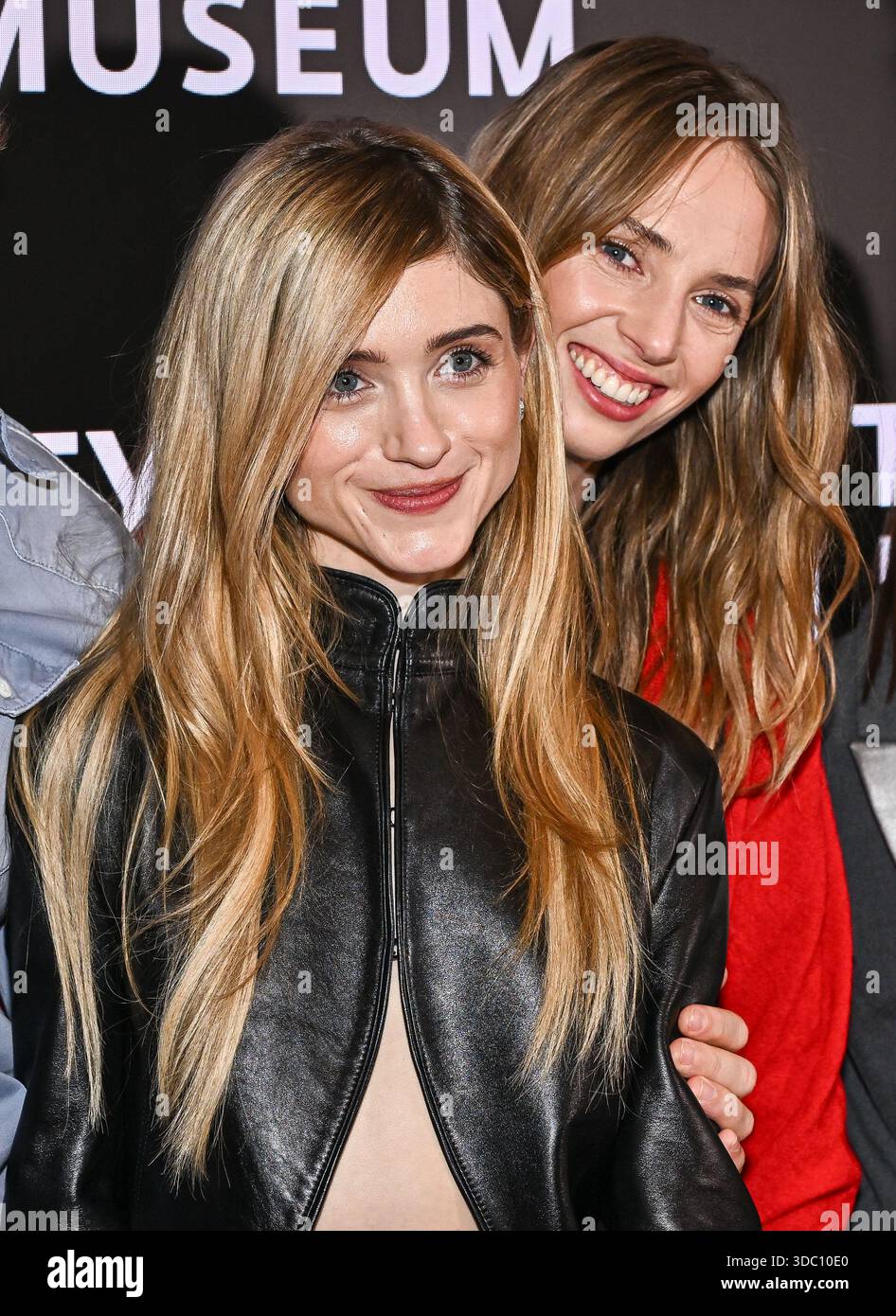 Natalia Dyer, left, and Maya Hawke attend the PaleyLive "Stranger ...