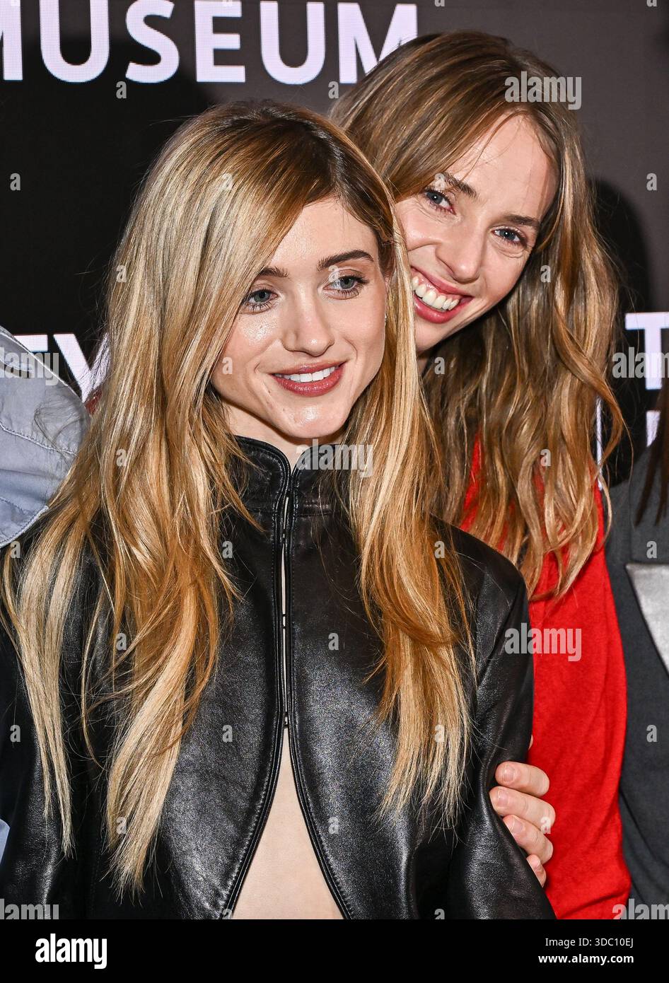 Natalia Dyer, left, and Maya Hawke attend the PaleyLive "Stranger ...