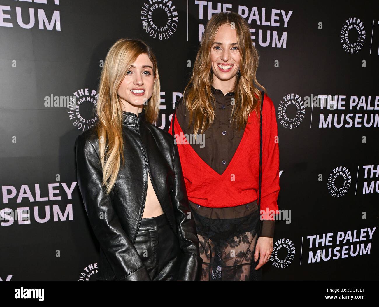 Natalia Dyer, left, and Maya Hawke attend the PaleyLive "Stranger ...