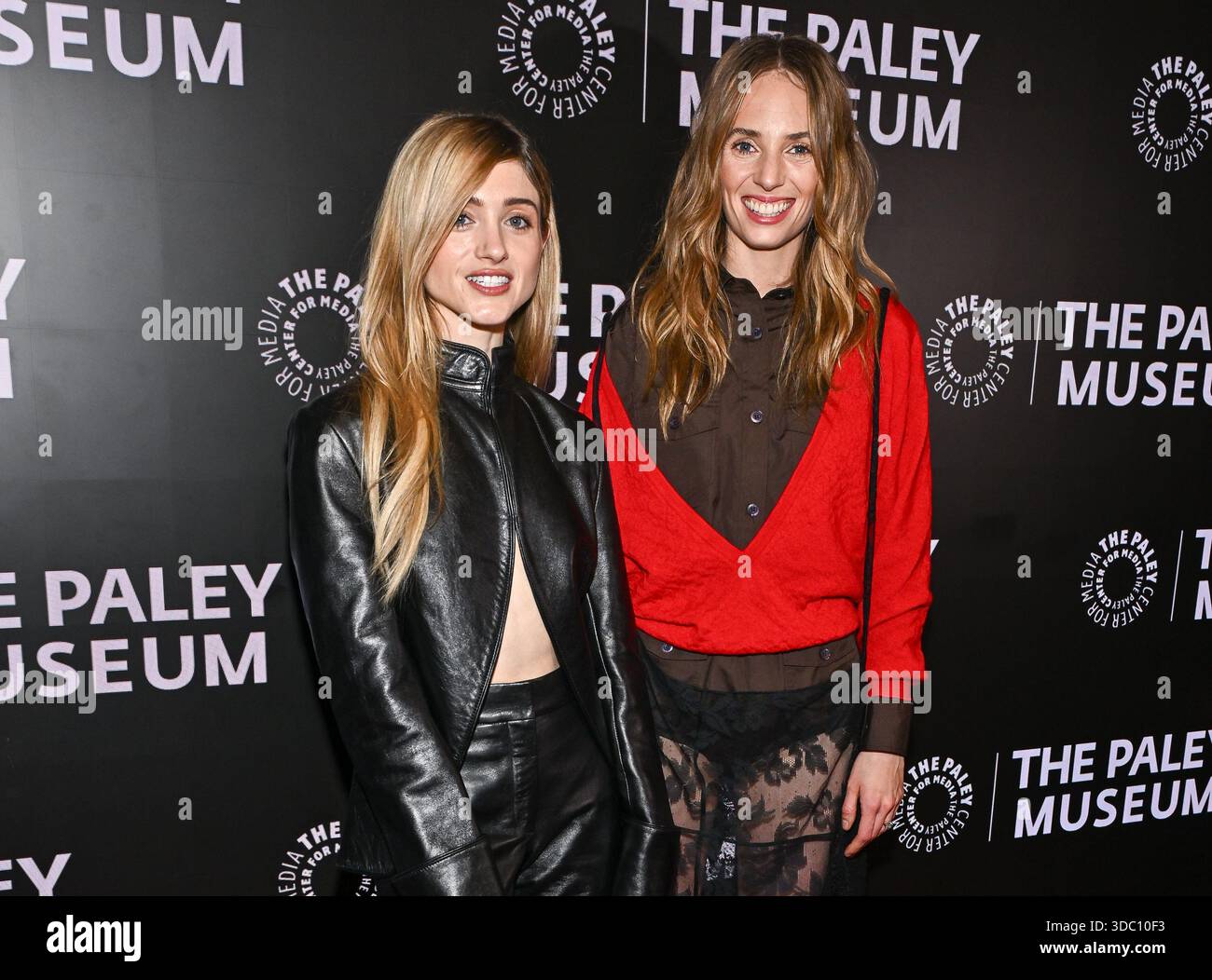 Natalia Dyer, left, and Maya Hawke attend the PaleyLive "Stranger ...
