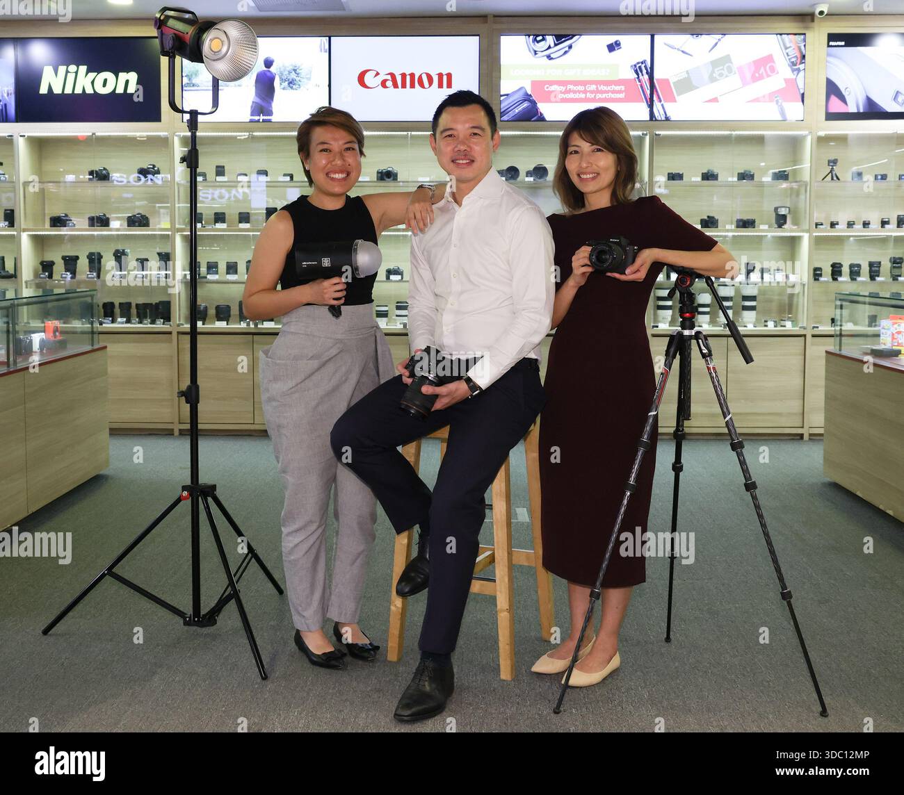 From left: Jill Koh, Ryan Toh and Charmaine Toh are the third ...