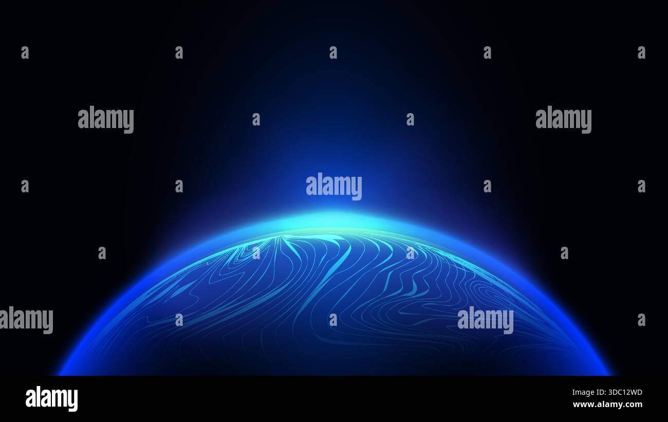 Dynamic blue wave patterns Stock Vector Images - Alamy