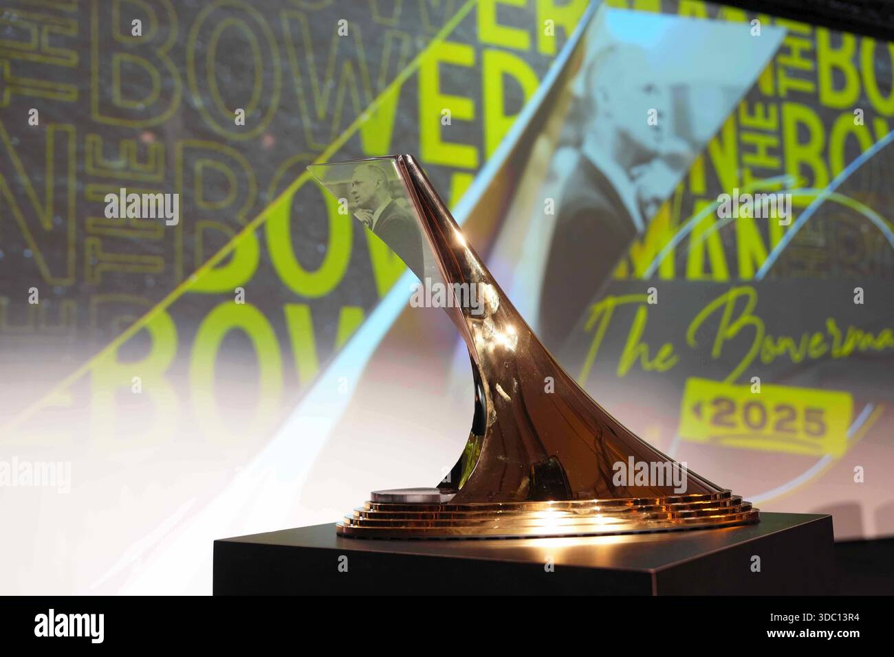 The Bowerman Award trophy at the Gaylord Texan Resort and Convention ...