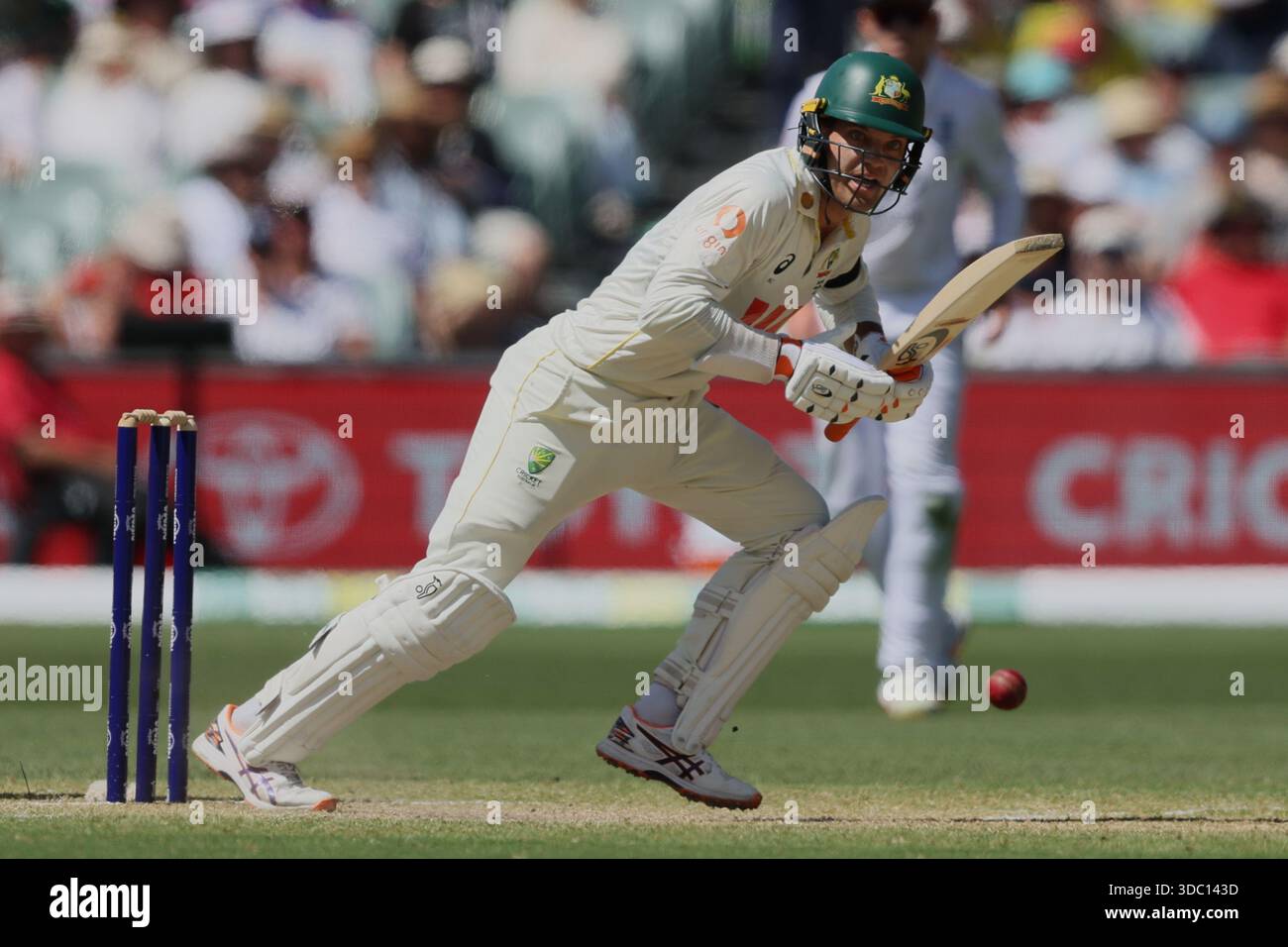 Australia's Alex Carey bats during play on day three of the third Ashes ...