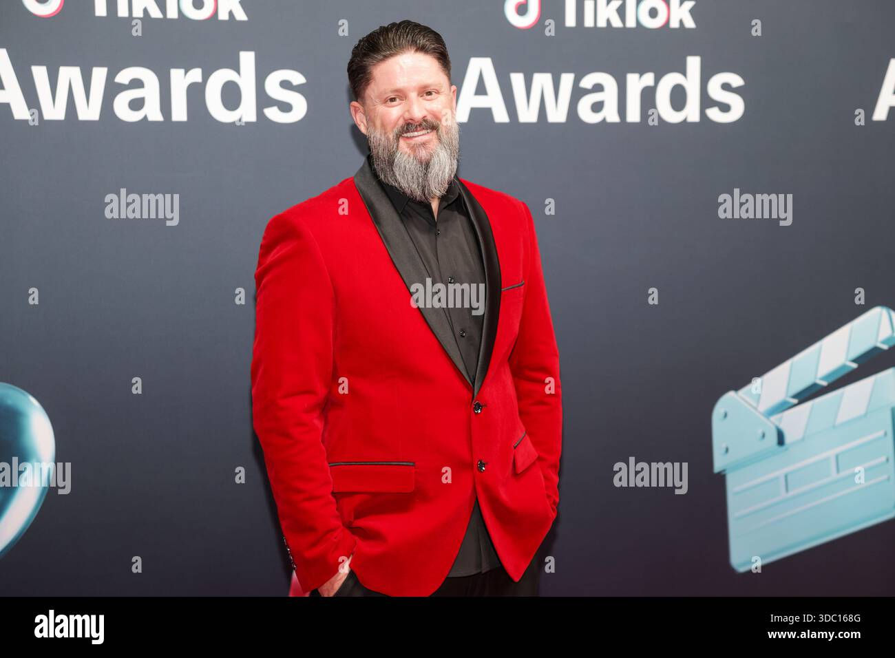 Justin Danger Nunley arrives at the TikTok Awards on Thursday, Dec. 18 ...