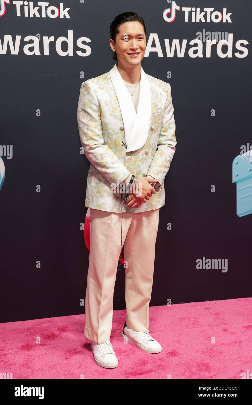 Sam Hyun arrives at the TikTok Awards on Thursday, Dec. 18, 2025, at ...