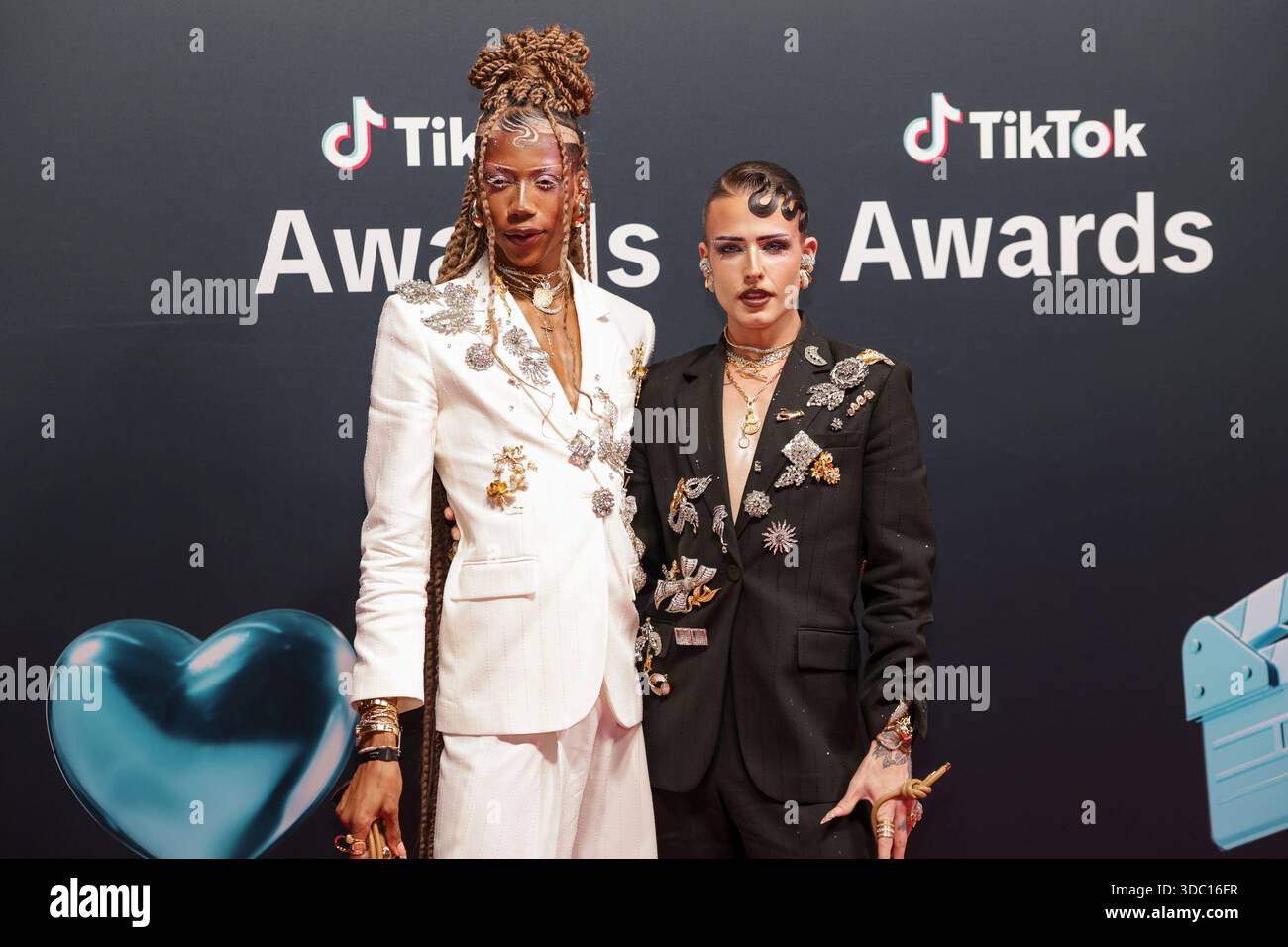 Adrian Patterson, left, and RJ Chumbley of the Goddess Boys arrive at ...
