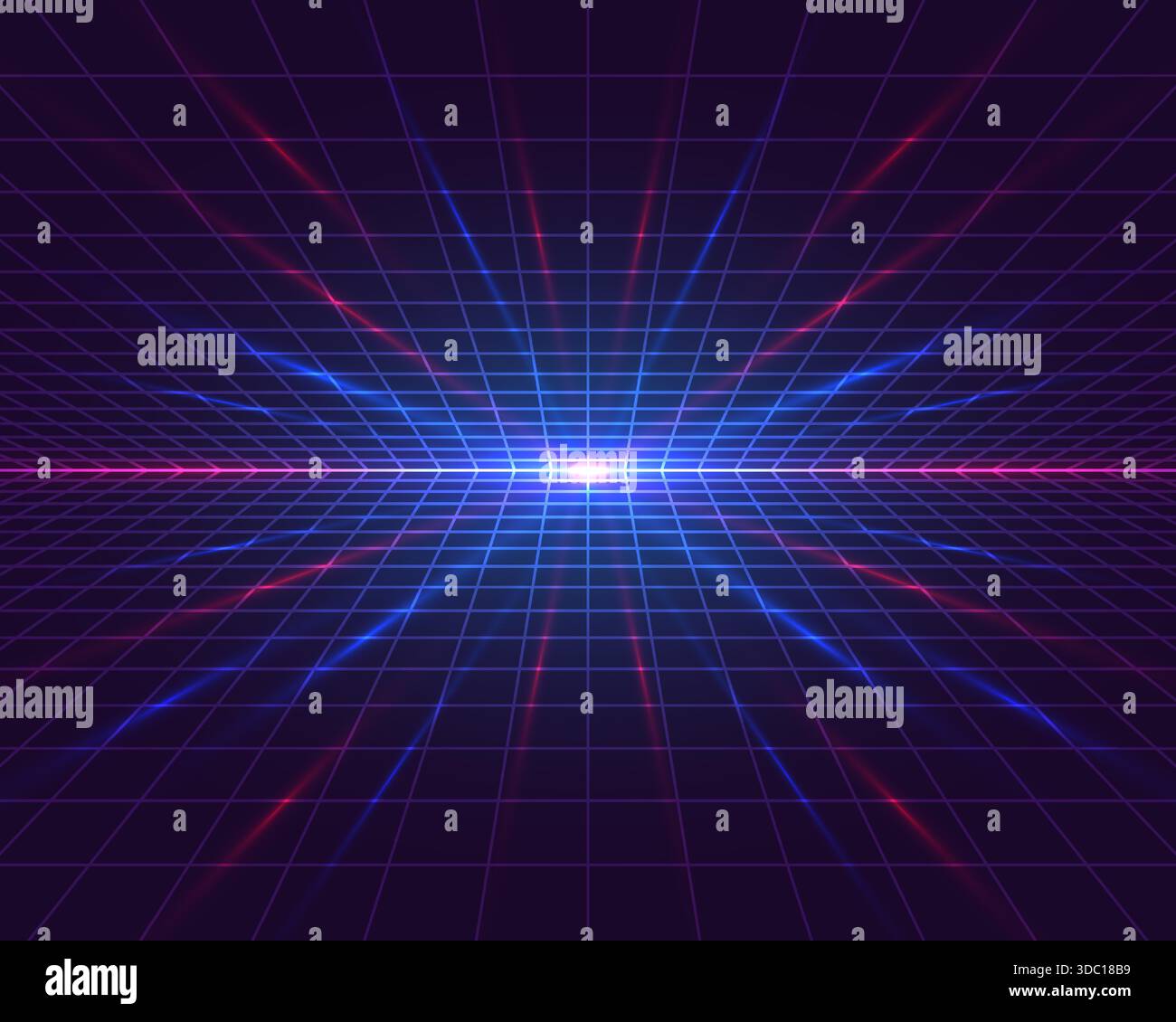 Glowing neon tunnel abstract Stock Vector Images - Alamy