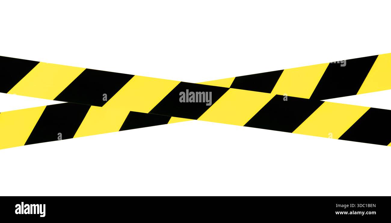 Warning tape alert line Cut Out Stock Images & Pictures - Alamy