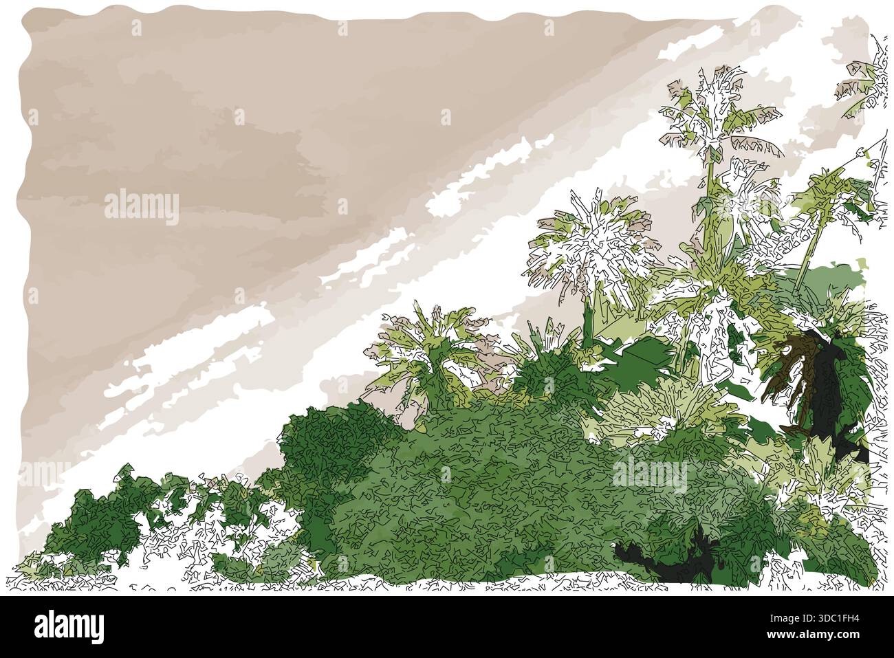 Tropical beach aerial Cut Out Stock Images & Pictures - Alamy