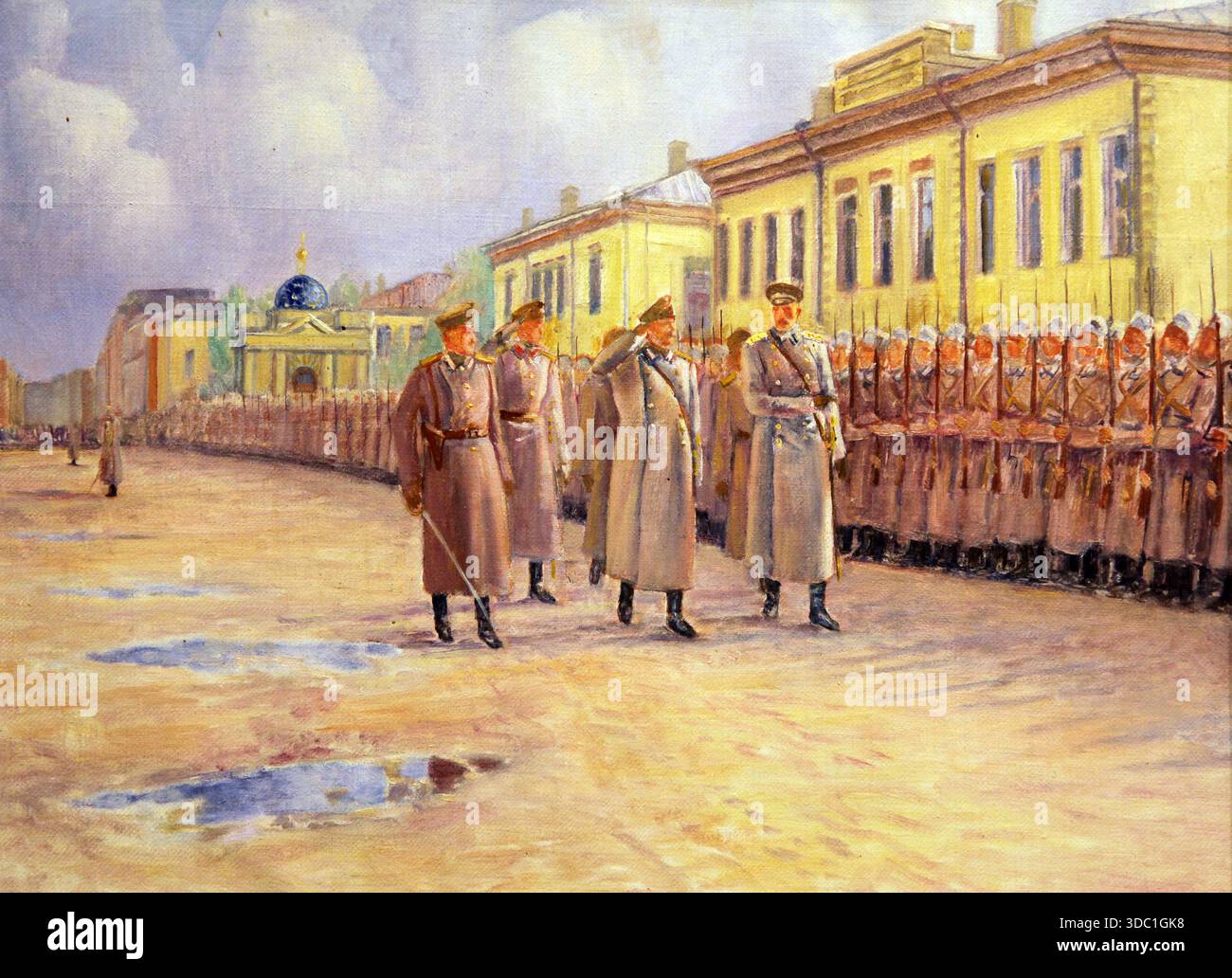 Izmailovo Regiment (1916) by Kuzma Petrov-Vodkin,(1878 – 1939) Russian ...