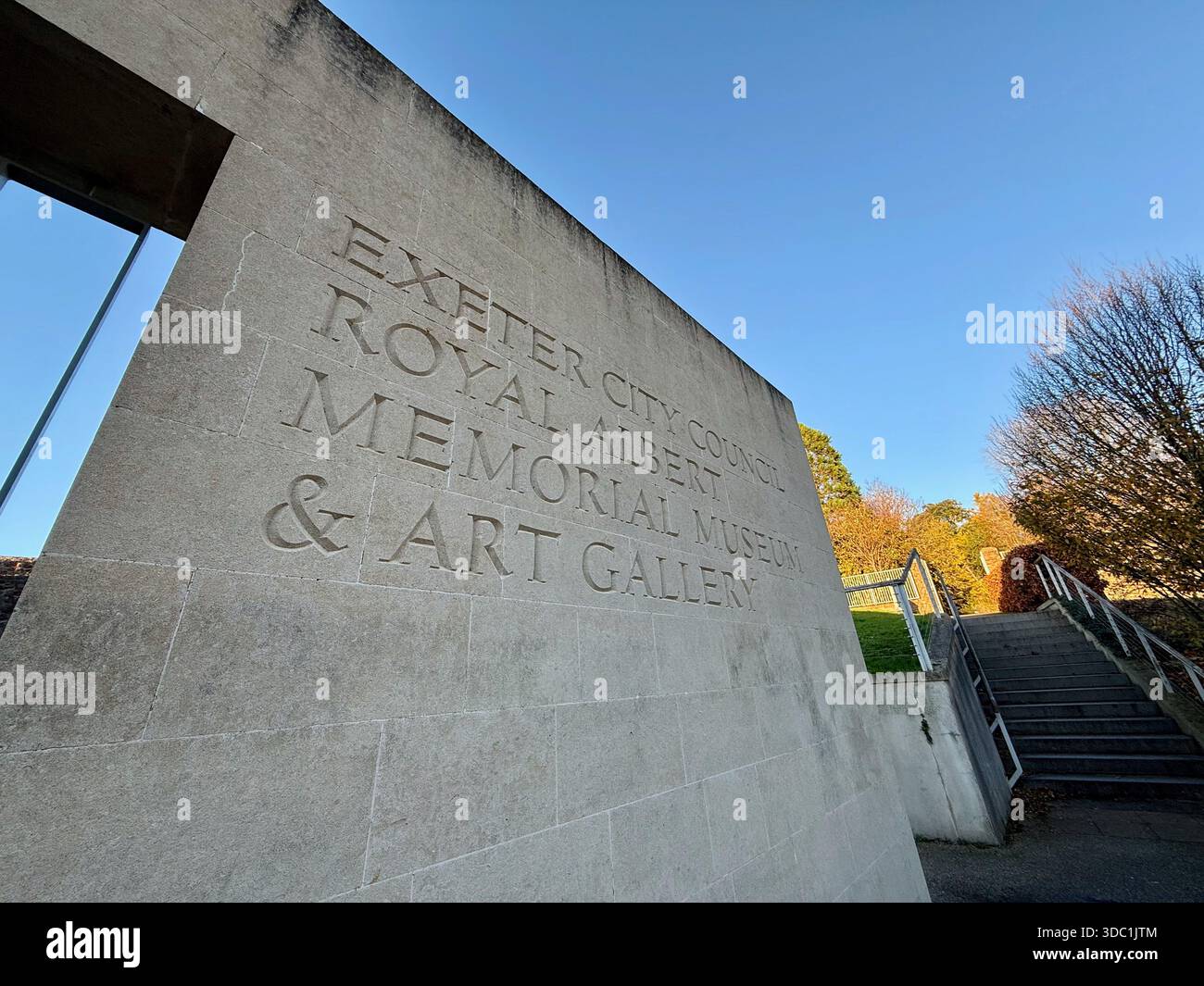 Entrance signage for the Royal Albert Memorial Museum & Art Gallery in ...