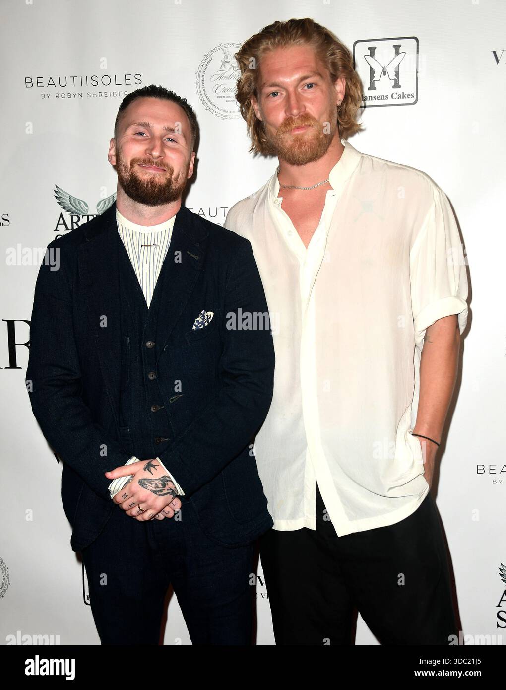 Actor Conor Patrick Walsh and actor Harry Godwins attend the Artists ...