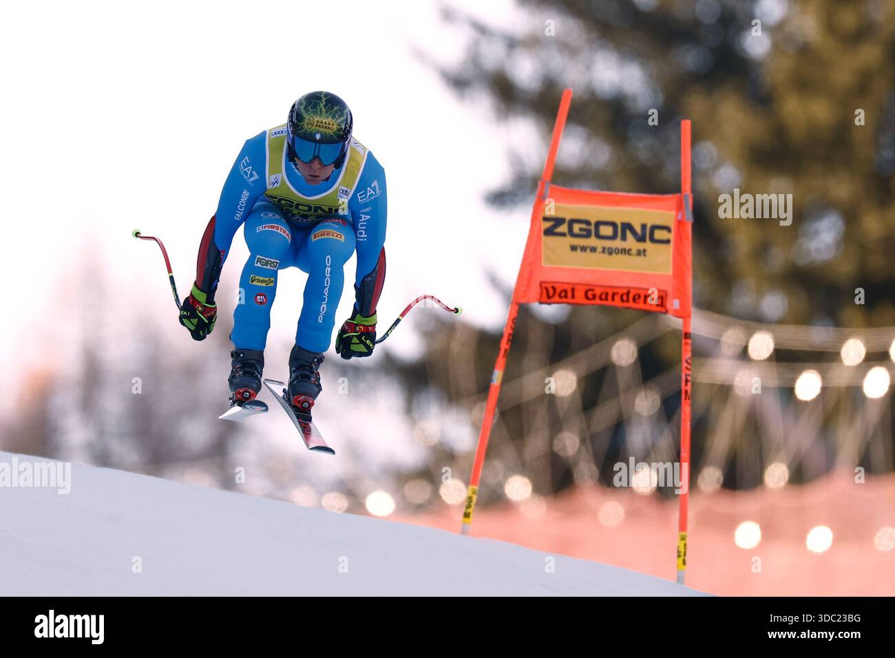 Italy's Giovanni Franzoni speeds down the course during an alpine ski ...