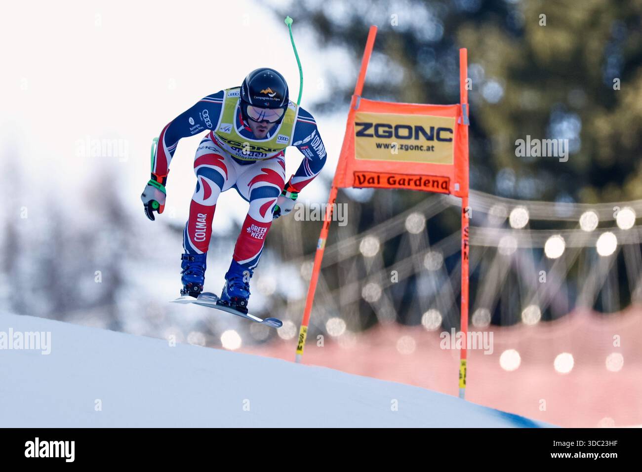 France's Nils Allegre speeds down the course during an alpine ski, men ...