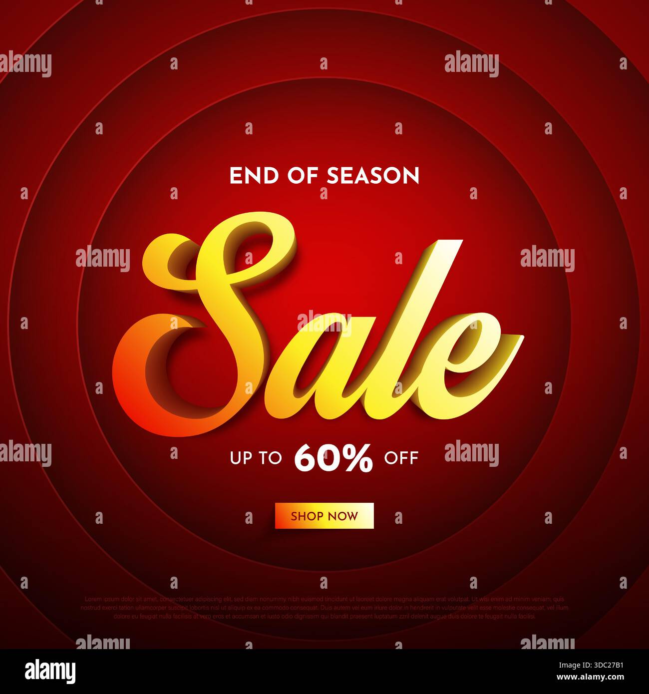 3D Sale Promotion Banner background. Flash Sales template design for ...