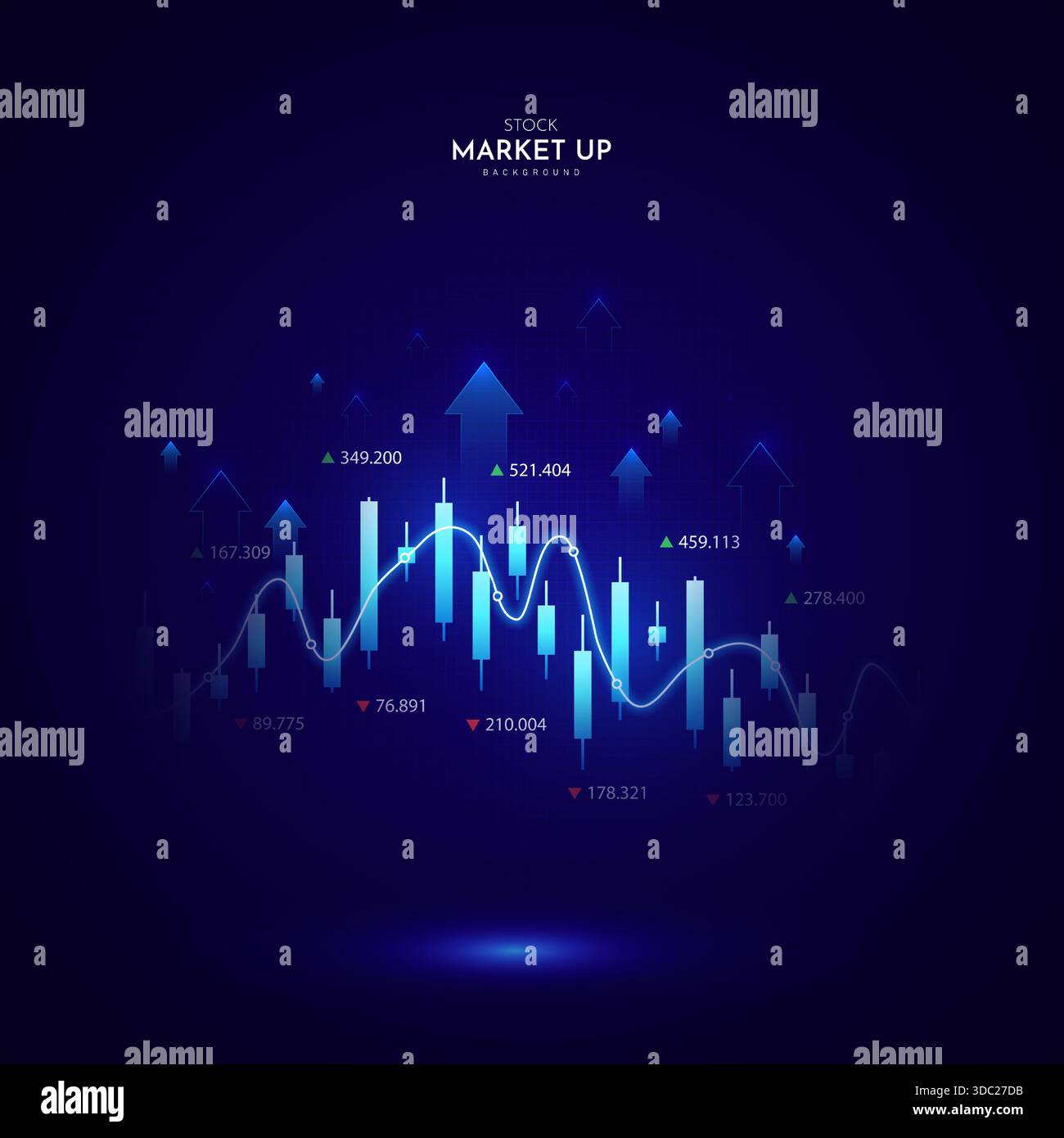 Business candle stick graph chart of stock market investment trading ...