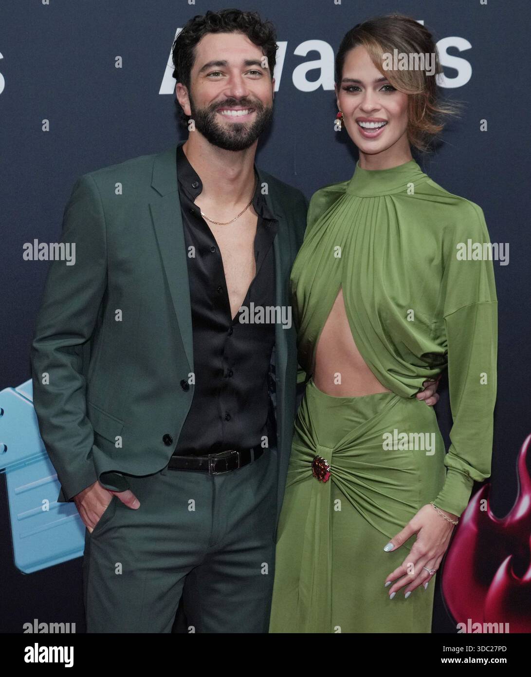 (L-R) Joey Graziadei and Kelsey Anderson arrives at the TikTok Awards ...