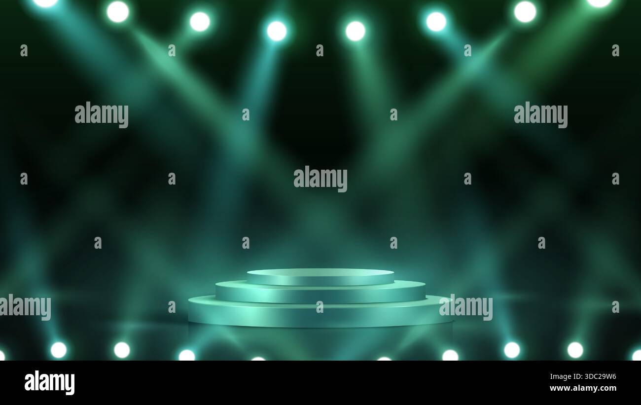 3d rendering green illuminated Stock Vector Images - Alamy