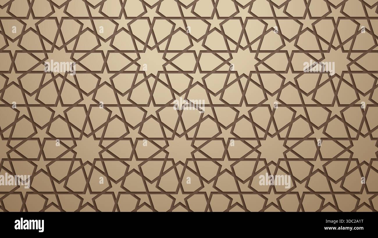 Islamic Seamless geometric pattern in authentic arabian style. Vector ...