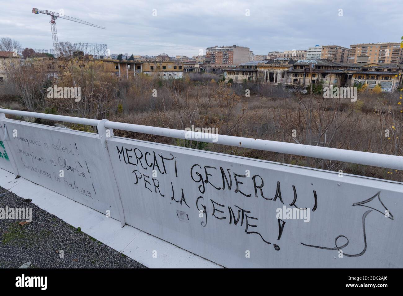 The area of the former General Markets along the Via Ostiense in Rome ...