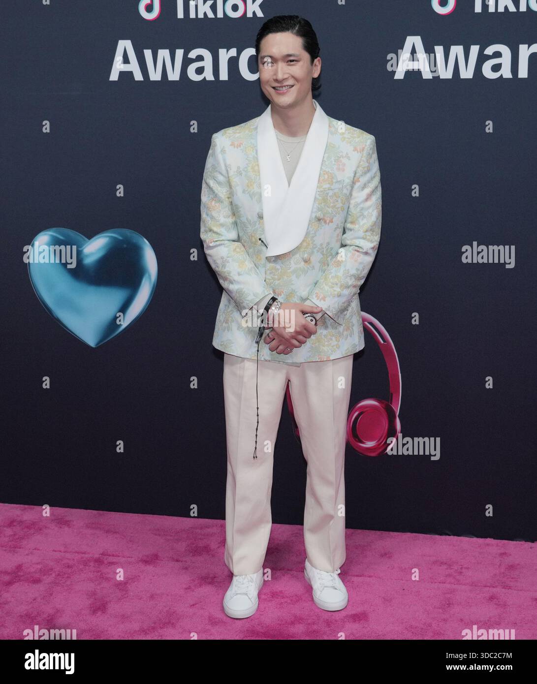 Sam Hyun arrives at the TikTok Awards 2025 held at the Hollywood ...