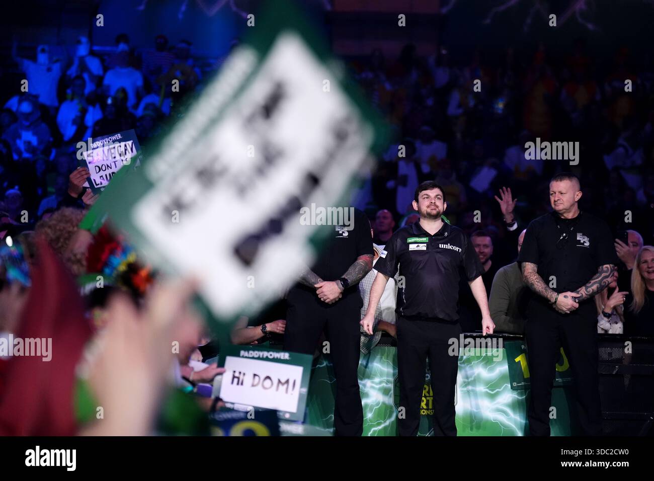 England's Matthew Dennant ahead of his match against Netherland's Kevin ...