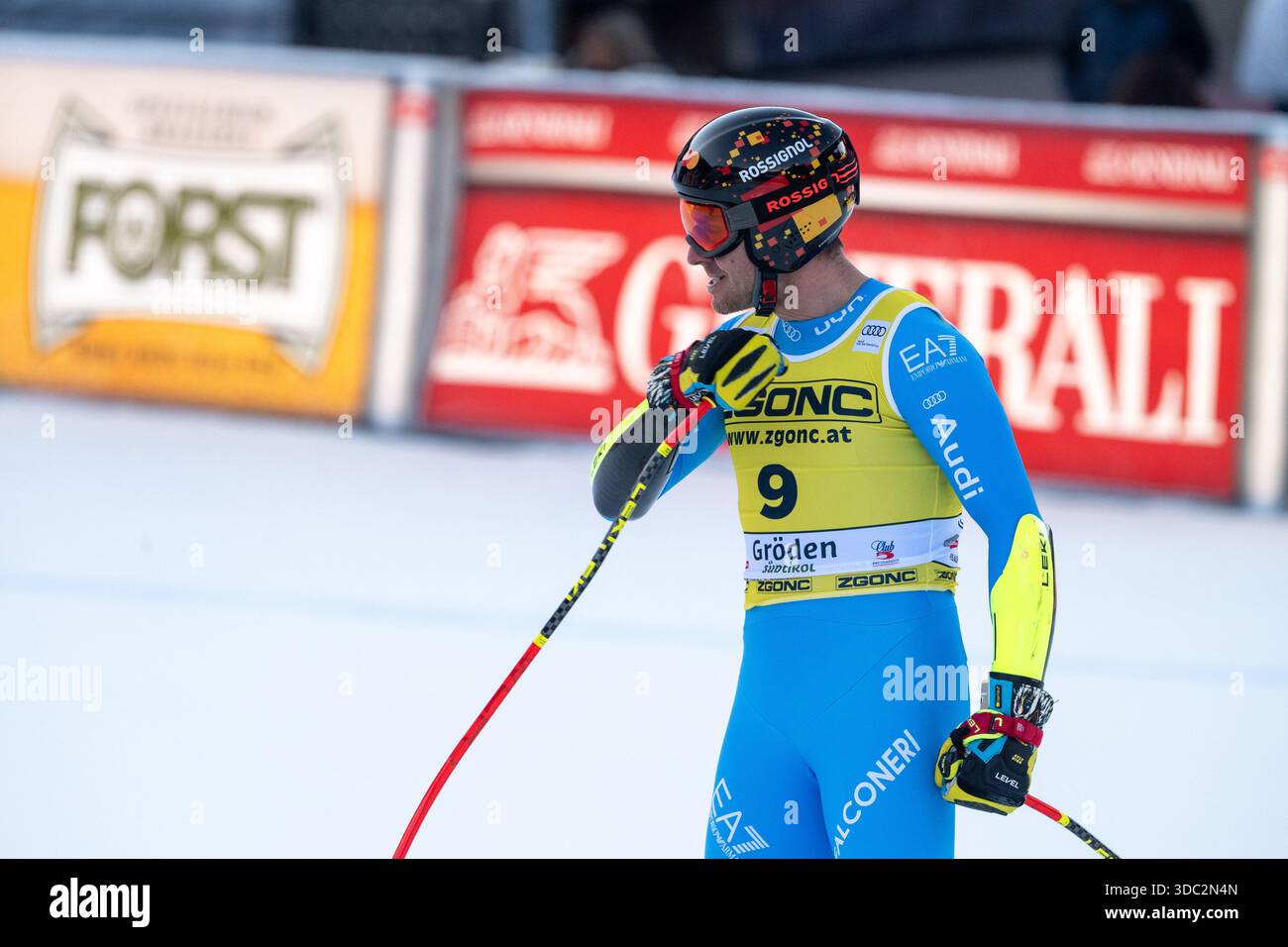 Mattia Casse (ITA) happy for the result during 2026 Audi FIS Ski World ...