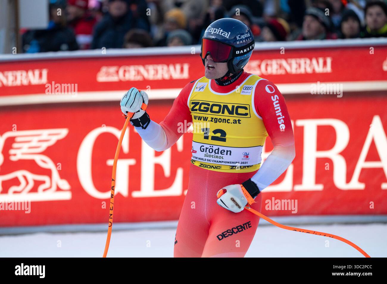 Stefan Rogentin (SUI) angry about the result during 2026 Audi FIS Ski ...