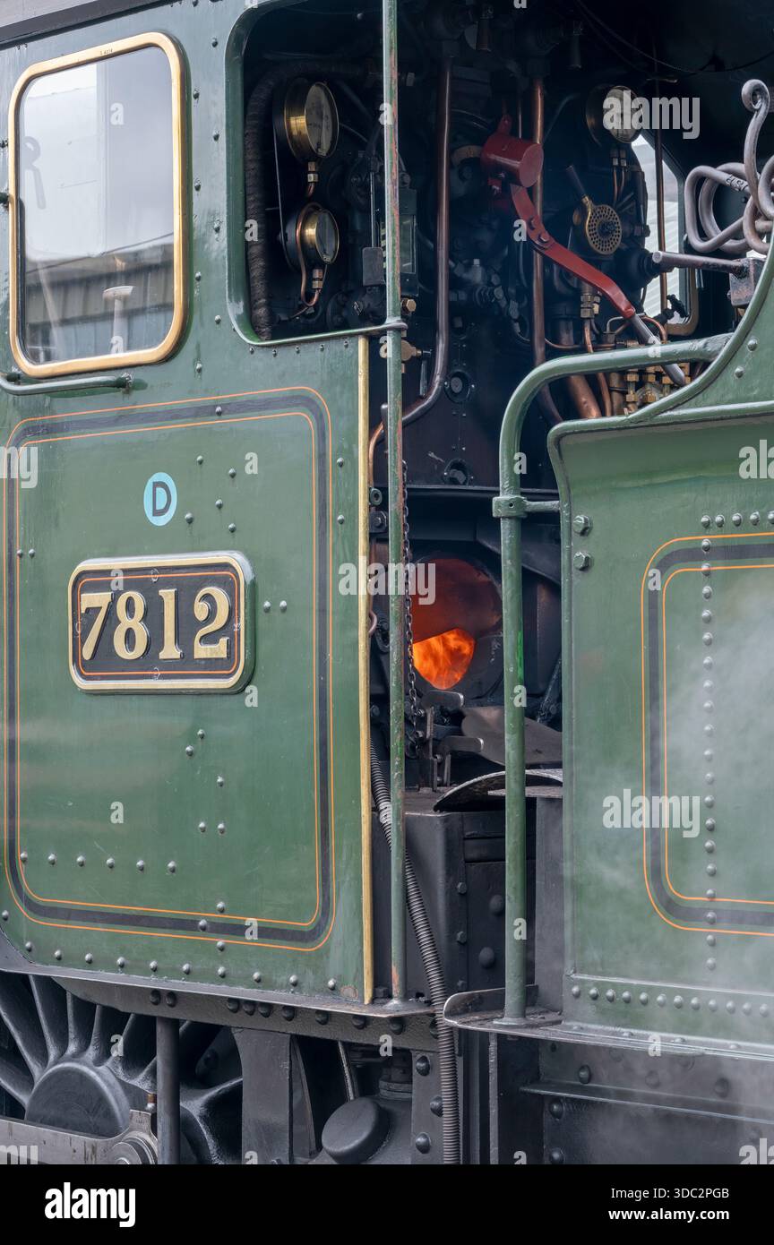 Steam locomotive 7812, Erlestoke Manor at Bishop Lydeard Station on the ...