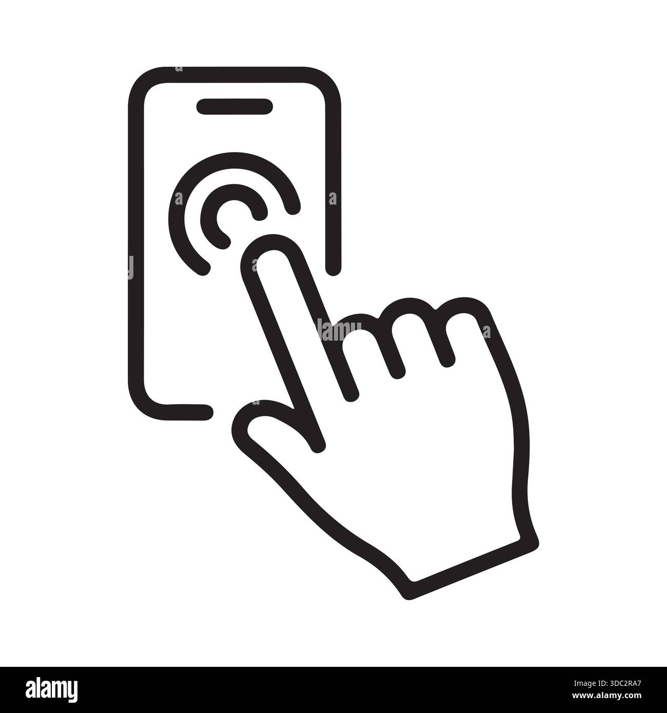 Virtual touch screen Black and White Stock Photos & Images - Alamy