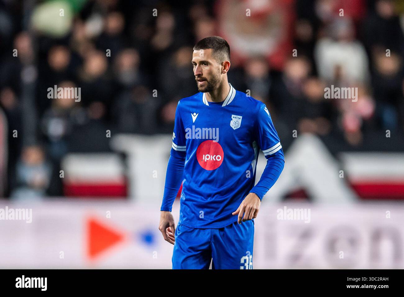 MADRID, SPAIN - DECEMBER 18: Ilir Mustafa of FC Drita looks on during ...